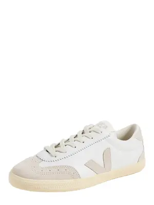 VEJA Volley Leather Sneakers - White/natural