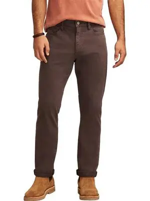 Lucky Brand 410 Athletic Straight-leg Twill Pants - Iron Wash