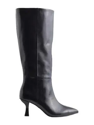 Madewell Justine Leather Boots - True Black