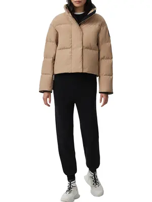 Canada Goose Canada Goose Grandview Cropped Jacket Black Label Desert Sand