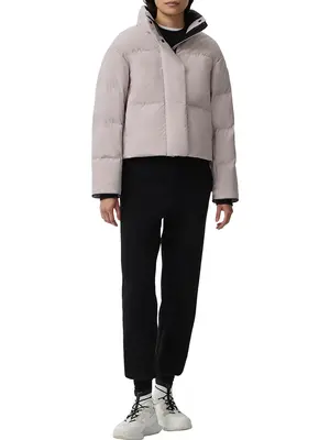 Canada Goose Canada Goose Grandview Cropped Jacket Black Label Lucent Rose