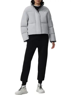Canada Goose Canada Goose Grandview Cropped Jacket Black Label Silverbirch
