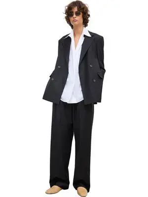 HOUSE OF DAGMAR Classic Wool Blazer - Black