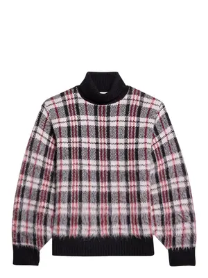 Helmut Lang Plaid-check Jumper - Black