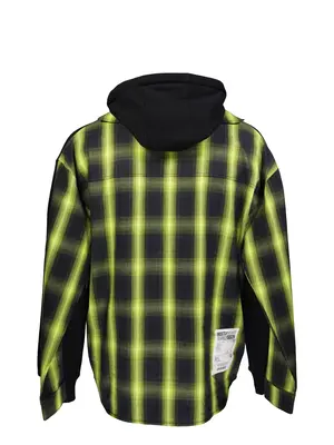 MOSTLY HEARD RARELY SEEN Panelled Cotton Hoodie - Green
