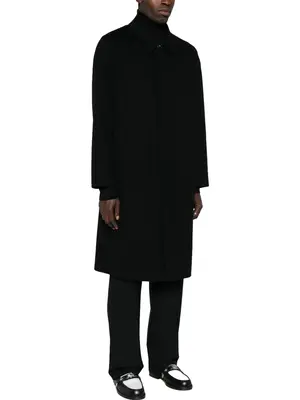 LARDINI Virgin Wool Coat - Black
