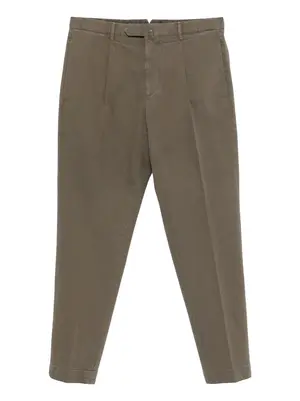 DELL'OGLIO Tapered Trousers - Brown