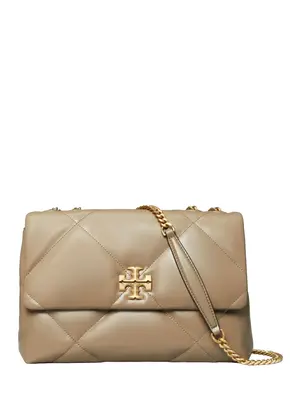 Tory Burch Kira Diamond-quilted Convertible Shoulder Bag - Neutrals