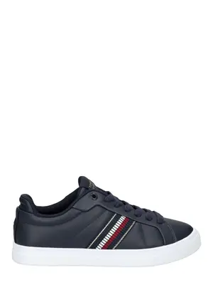 Tommy Hilfiger Leather Sneakers - Blue