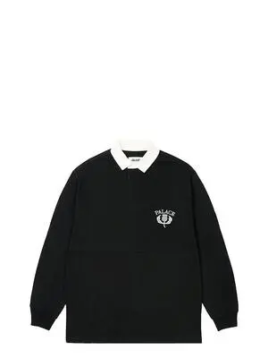 PALACE Thistle Rugby Shirt - Black