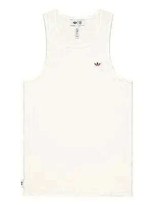 Adidas Ribbed Tank Top - White