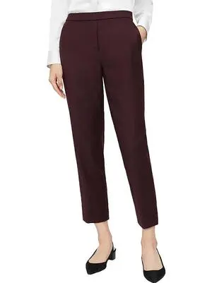 Theory Sleek Flannel Treeca Pull On Pant - Merlot