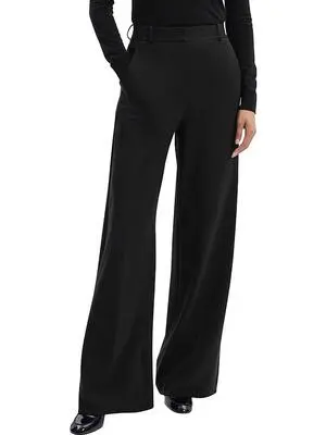 Theory Straight Leg Knit Trouser - Black