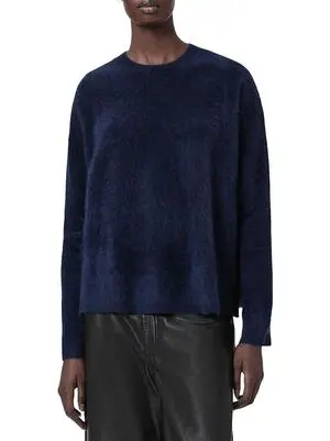 ALLSAINTS Rebel Crewneck Cashmere Sweater - Midnight Blue