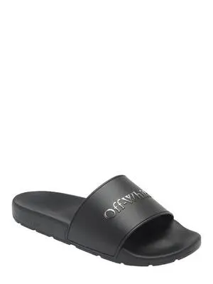 Off-White Off-White Bookish Gradient Slide Sandal Black - Silver