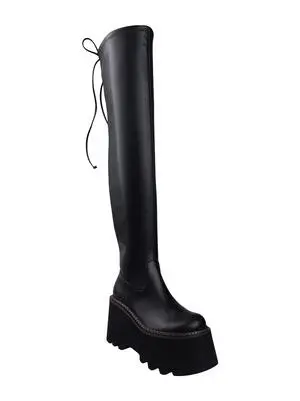ZIGI Blakely Over-the-knee Platform Boots - Black Faux O