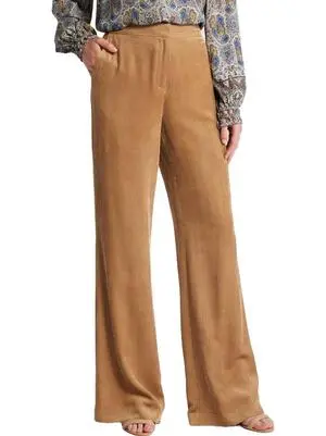 Kobi Halperin KOBI HALPERIN Corduroy Straight Leg Pants Chestnut
