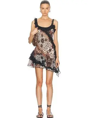 SIEDRES Asymmetric Mini Dress - Multi