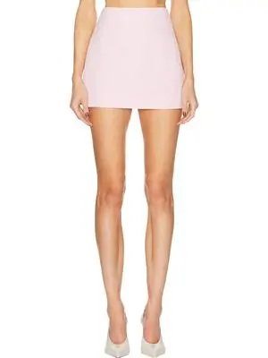 Wardrobe.NYC Column Mini Skirt - Blush