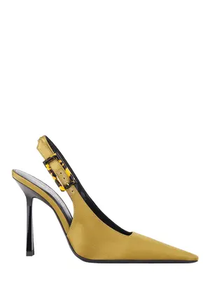Saint Laurent Climax Slingback Pump - Cuba Gold