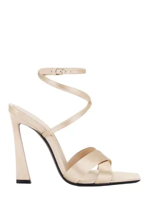 Saint Laurent Lydia Sandal - Nude
