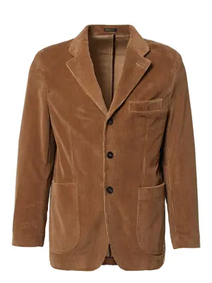 Rubinacci Cotton Corduroy Blazer - Brown