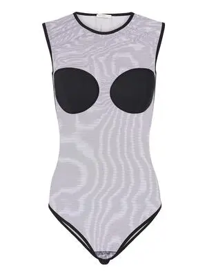 NENSI DOJAKA Mesh Bodysuit - Black