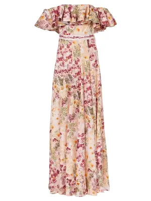 Agua Bendita Florecer Floral Maxi Dress - Multicoloured