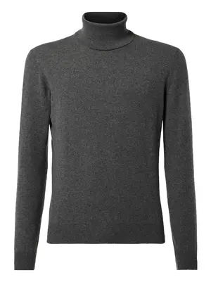 Loro Piana Cashmere Turtleneck Sweater - Grey