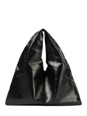 THE ROW Bindle Small Leather Tote Bag - Black