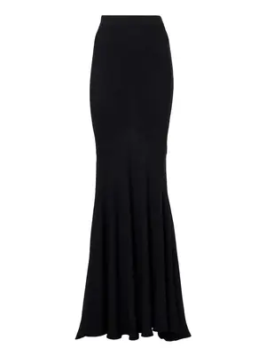 Patou Crêpe Maxi Skirt - Black