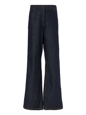 Dries Van Noten High-rise Flared Jeans - Blue