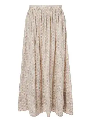Polo Ralph Lauren Floral Cotton Midi Skirt - Multicoloured