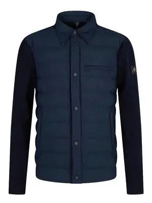 Moose Knuckles Marble Down Hybrid Shirt Jacket - Navy