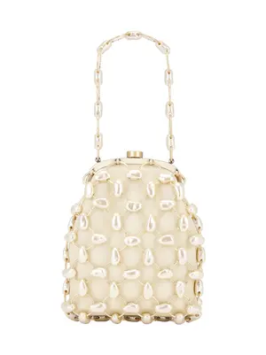 Cult Gaia Brielle Wristlet - Champagne Pearl