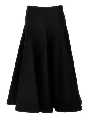 Valentino Garavani Crepe Couture Midi Skirt - Black
