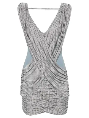 MITILIANE COUTURE Crystal-embellished Mini Dress - Grey