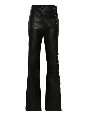 MITILIANE COUTURE Leather Trousers - Black