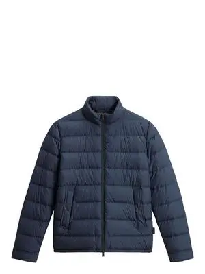 Woolrich Woolrich Logo-Print Padded Jacket Blue