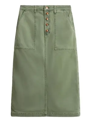 Woolrich Cotton Midi Skirt - Green