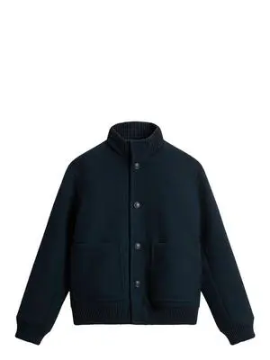 Woolrich Melton Bomber Jacket - Blue