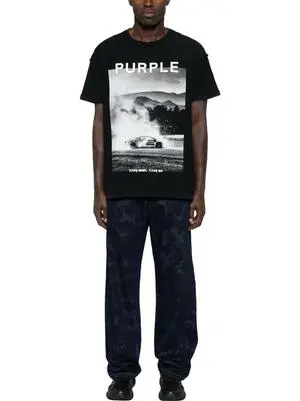 PURPLE BRAND Photograph-print T-shirt - Black
