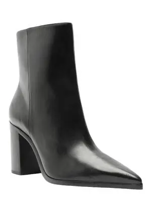 Schutz Mikki Leather Booties - Black