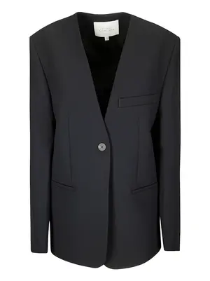 Studio Nicholson Single-breasted Blazer - Black
