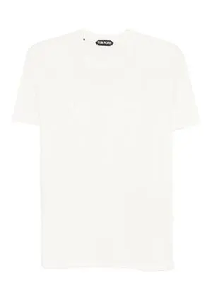 TOM FORD Crew Neck T-shirt Neutrals