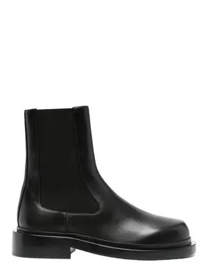 JIL SANDER Leather Chelsea Boots - Black