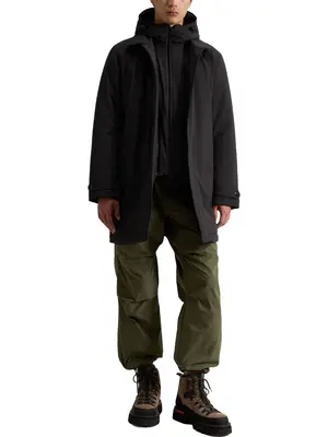 Woolrich Layered Coat - Black