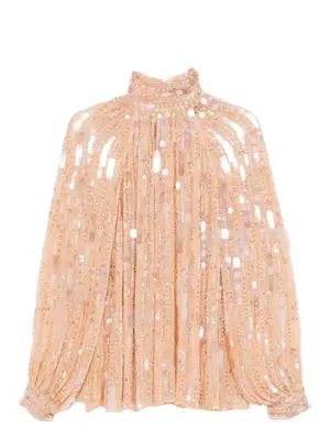 Amen Sequinned Blouse - Pink