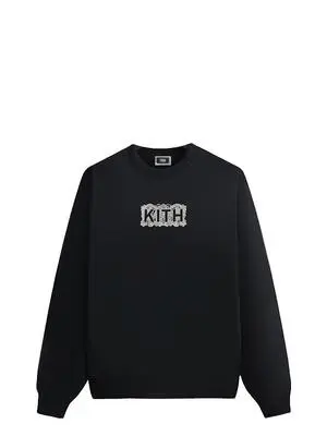 Kith Floral Lace Nelson Crewneck Sweatshirt - Black