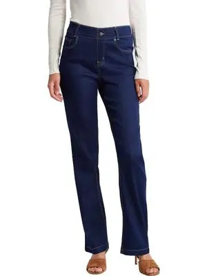 HUE HUE High Waist Denim Bootcut Leggings